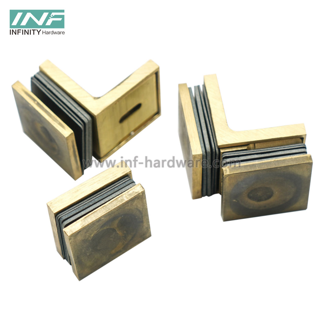 Glass Fitting 90 Degree Glass to Glass Clamp Wall Mount Glass Clmap ...